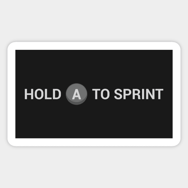 Sprint Button - XBOX Edition - Dark - Running - Sticker | TeePublic