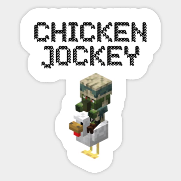 chicken jockey minecraft - Chicken Jockey Minecraft Cute - Sticker ...