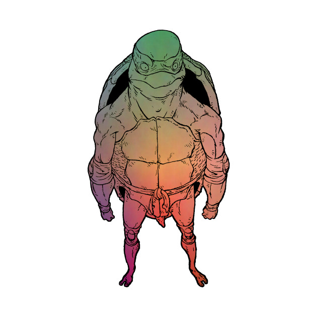 Mutant Rainbow Ninja Turtle - Teenage - T-Shirt | TeePublic