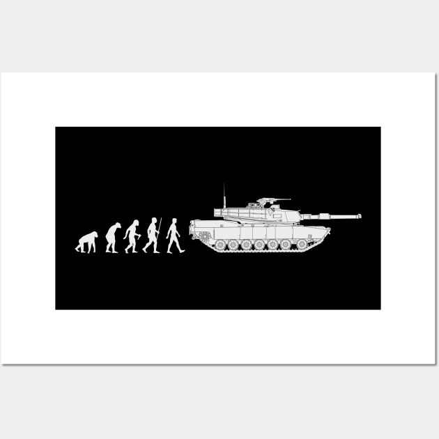 Humorous design Evolution and the M1 Abrams tank - Us Tank - Posters ...