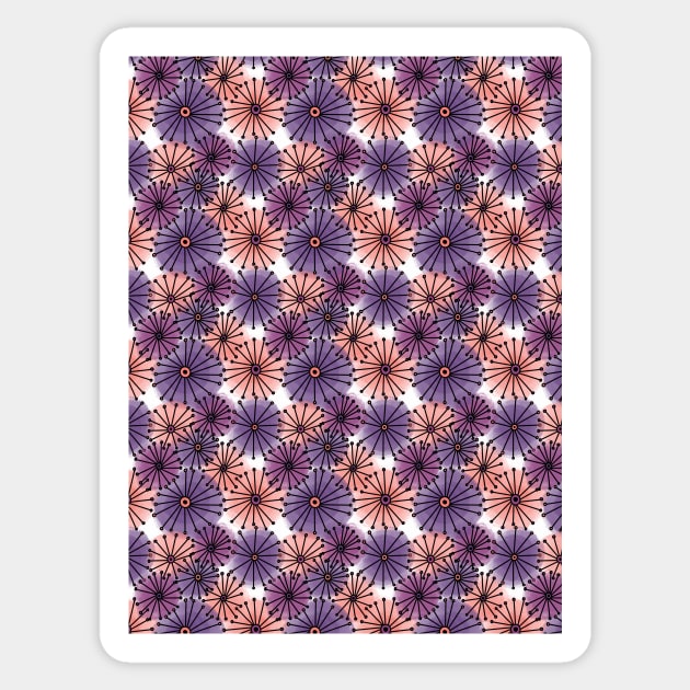 Star Flower Pattern - Flower - Sticker | TeePublic