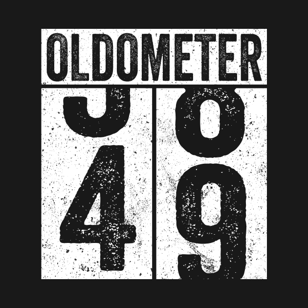 49 Years Old Oldometer - 49th Birthday - Long Sleeve T-Shirt | TeePublic