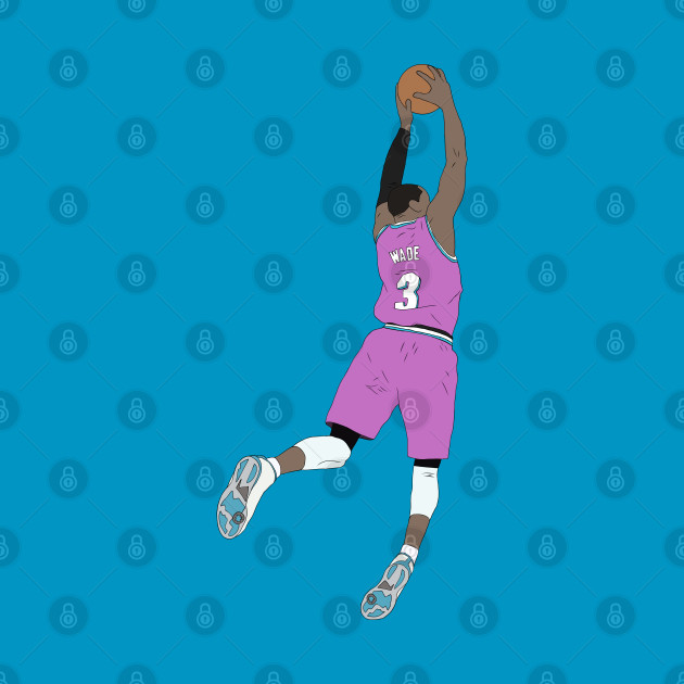 Dwyane Wade Pink Miami Vice - Dwyane Wade - T-Shirt | TeePublic
