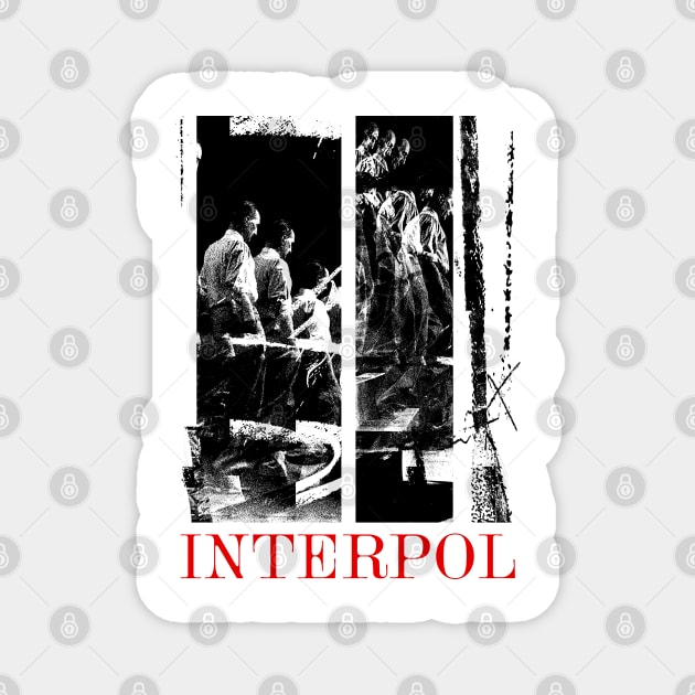 Interpol -- Original Retro Fan Art Design - Interpol - Magnet | TeePublic