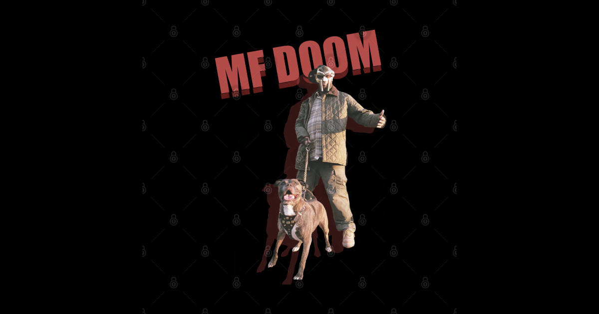 MF Doom & Dog Retro Design - Mf Doom - Sticker | TeePublic
