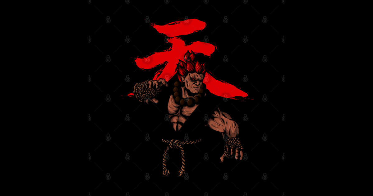 AKUMA - Street Fighter - Sticker | TeePublic