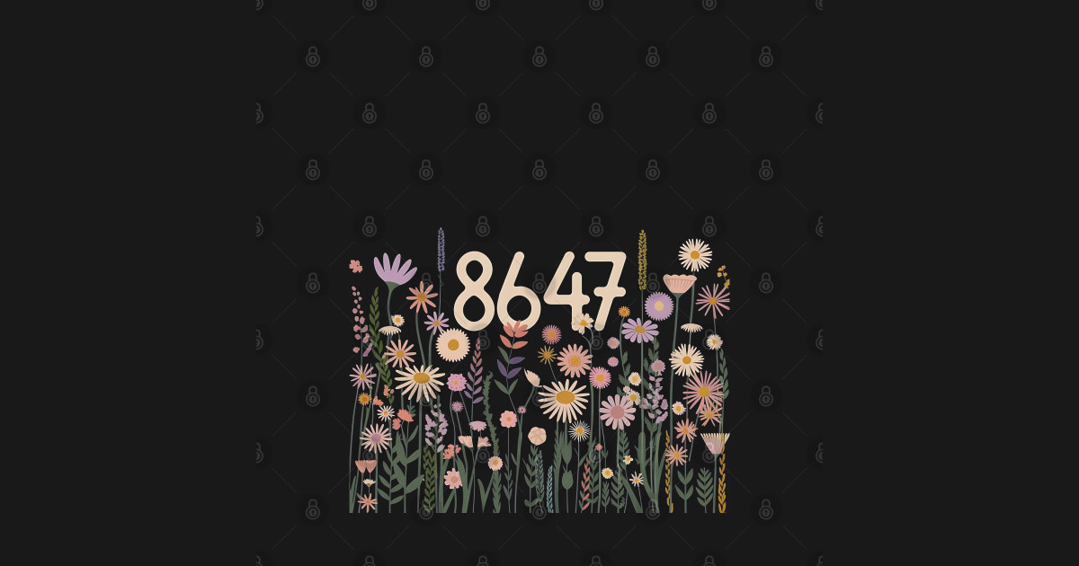 86 47 Floral Boho Style - 86 47 Floral Boho Style Anti Trump - T-Shirt ...