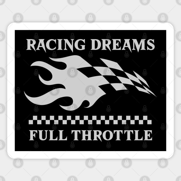 Racing Dreams Full Throttle Racing Cars Checkered Flag - Racing ...