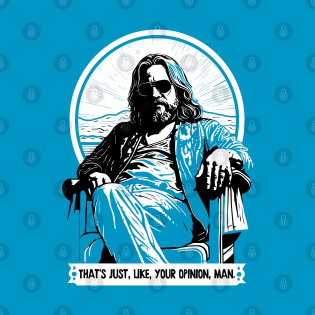 The Dude - Big Lebowski Quote Design - The Dude Abides - T-Shirt ...