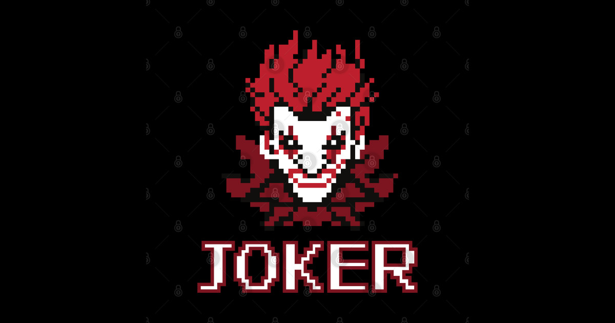Joker pixel art - Joker - Posters and Art Prints | TeePublic