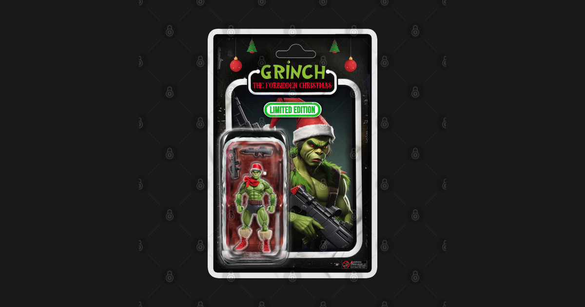 Fan Art Non-Official Grinch action figure design T-Shirt - Grinch Stole ...