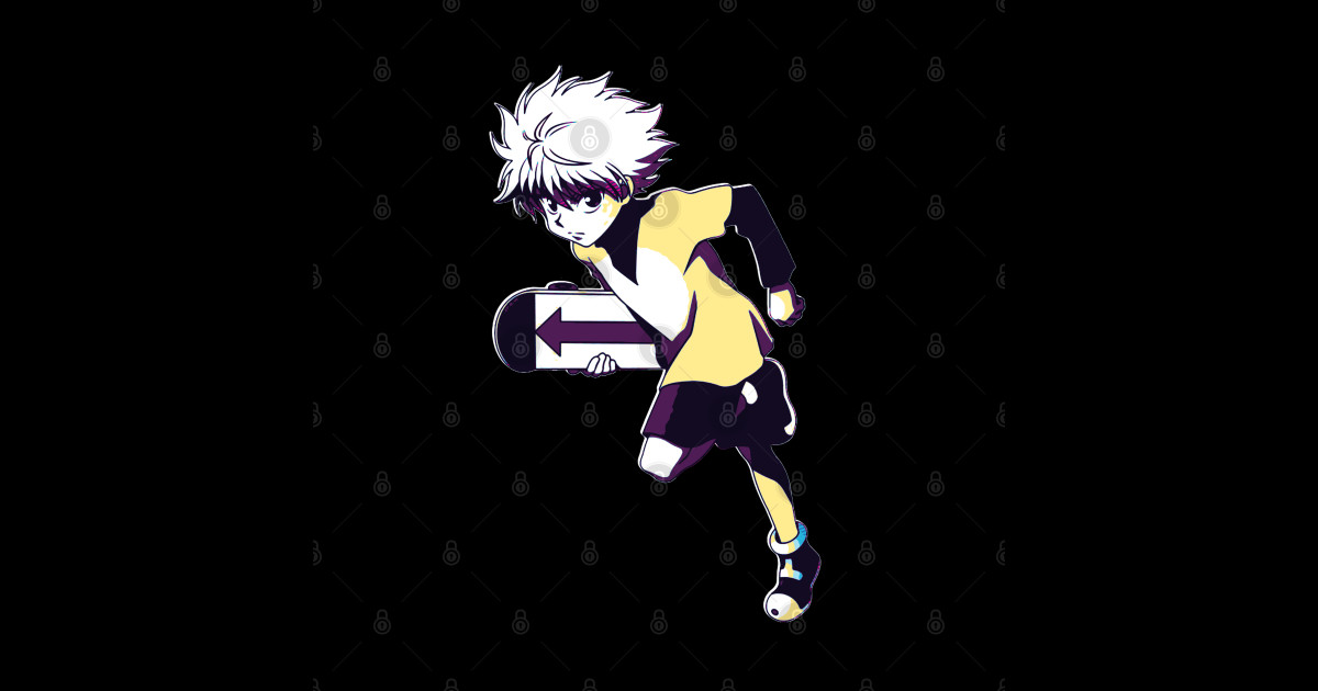 Hunter x Hunter - Killua Retro 80s - Hunter X Hunter - Magnet | TeePublic
