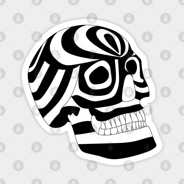 aztec skull vector