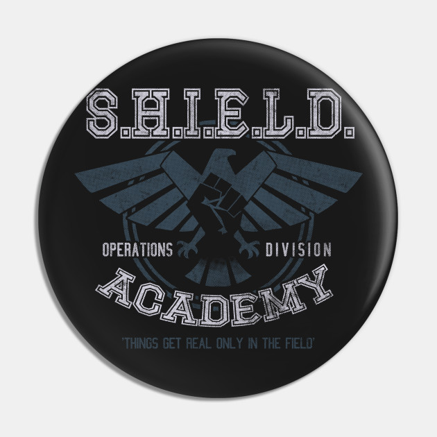 Shield Academy (Ops. Division) - Light Print - Marvel - Pin | TeePublic Shield Academy (Ops. Division) - Light Print - Marvel - Pin | TeePublic