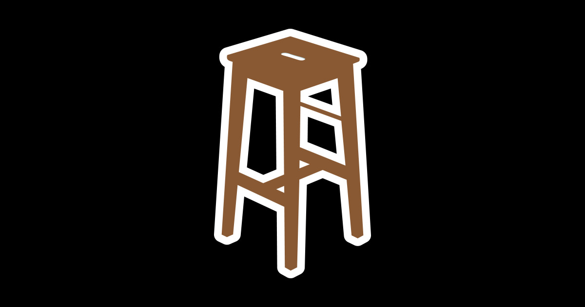 Modern Bar Stool, Chair vector illustration. Interior indoor bar ...