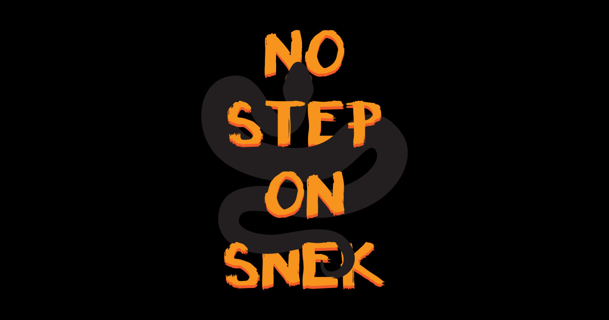 No Step On Snek Snake Meme Snek-01 Tee Shirt - Do Not Step On Snake ...