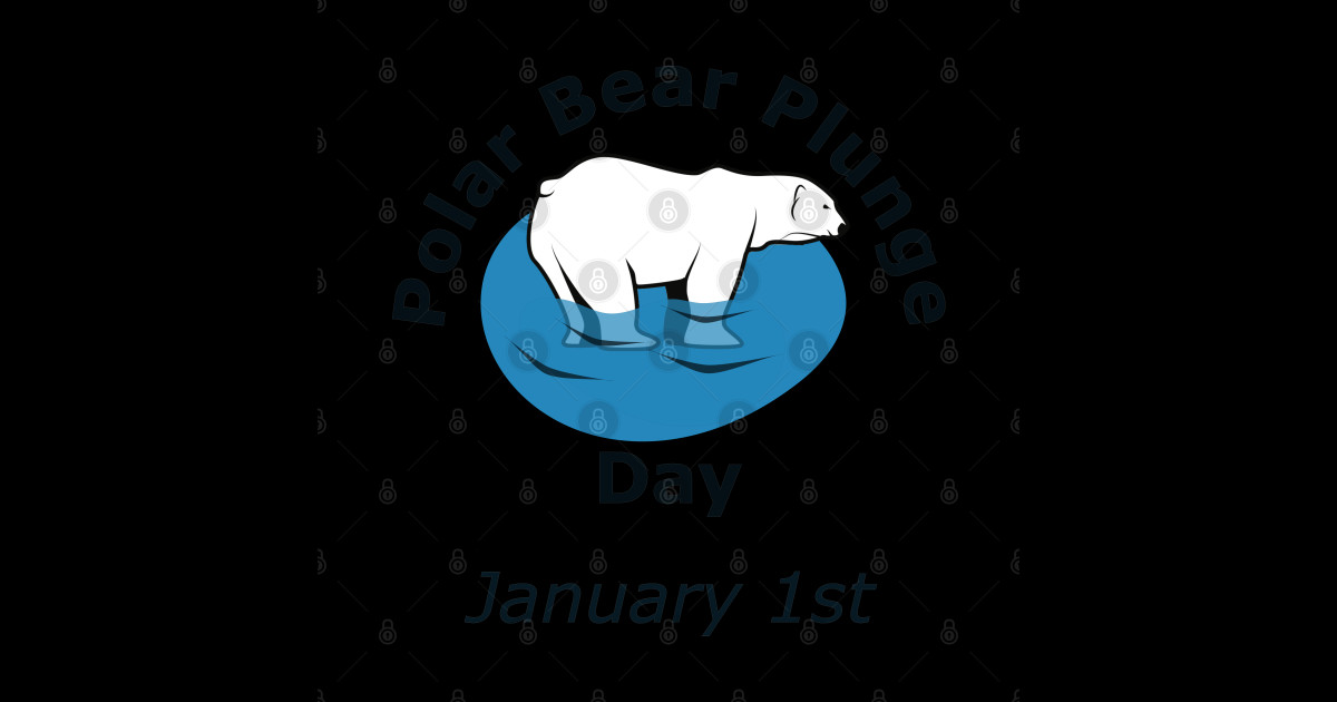 Polar Bear Plunge Day on January 1st - Polar Bear Plunge - Sticker ...