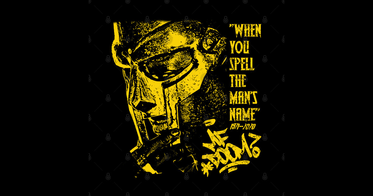 mf doom quote gold - Mf Doom - Sticker | TeePublic