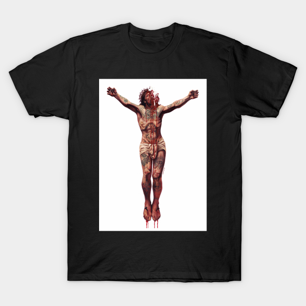 Horror Jesus Christ Crucifixion - Ansekenamun - Jesus Christ - T-Shirt ...