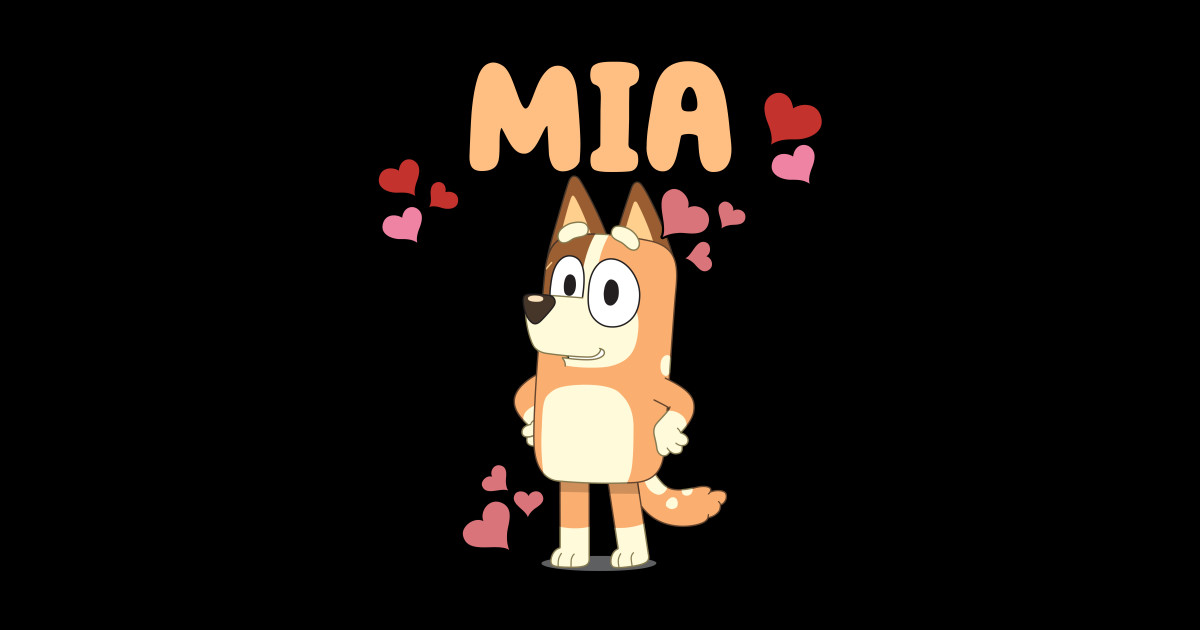 Bluey Mia, Bluey Family, Retro Chilli Heeler, Mia Bluey Birthday Party ...