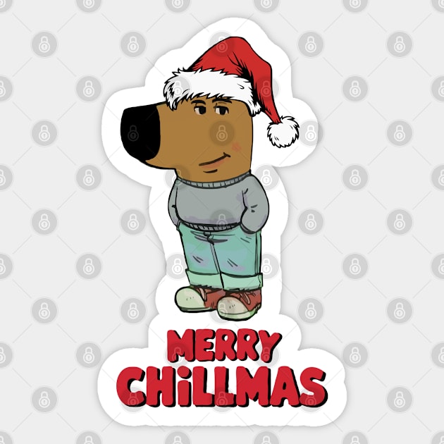 Chill Guy Merry Chillmas - Christmas - Sticker | TeePublic