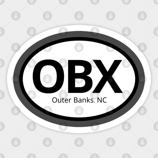 OBX Outer Banks NC Symbol - Obx - Sticker | TeePublic