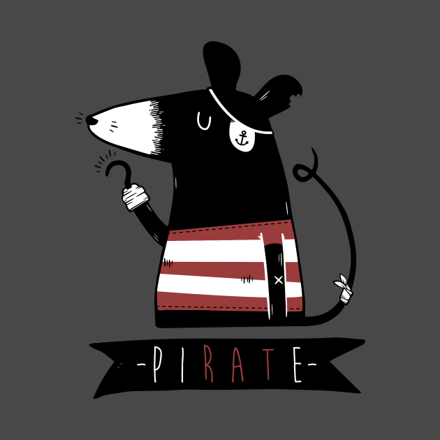 Pirate Rat - Cute - T-Shirt | TeePublic
