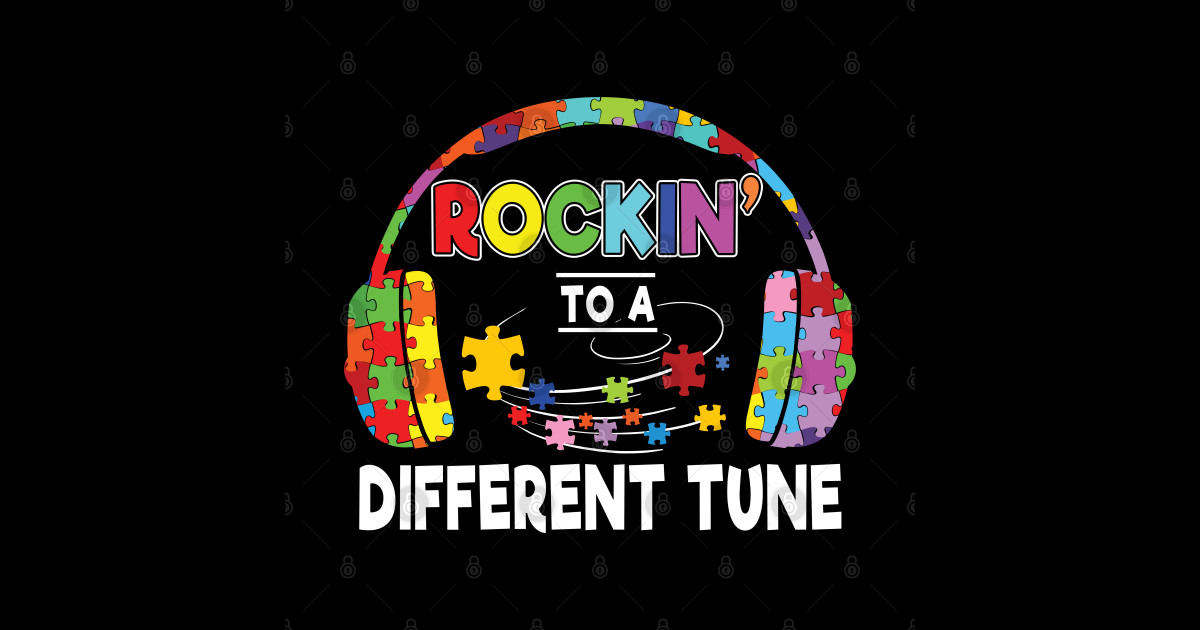 Rock Music Special Puzzle Autism Awareness Day - Autism - Sticker ...