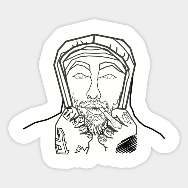 Mac Line Work - Macmiller - Sticker | TeePublic