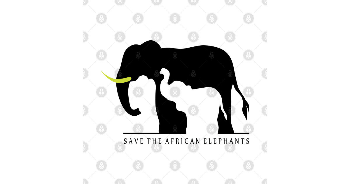 Save the African Elephants - Elephant - Long Sleeve T-Shirt | TeePublic