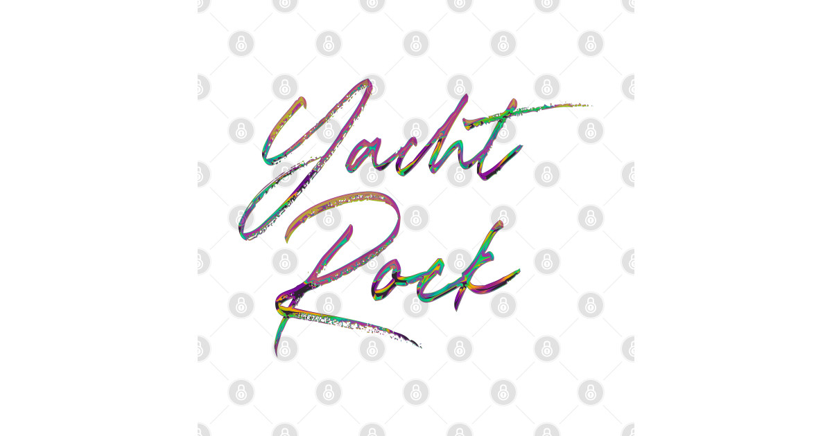 Yacht Rock -- Retro Font Design - Yacht Rock - T-Shirt | TeePublic