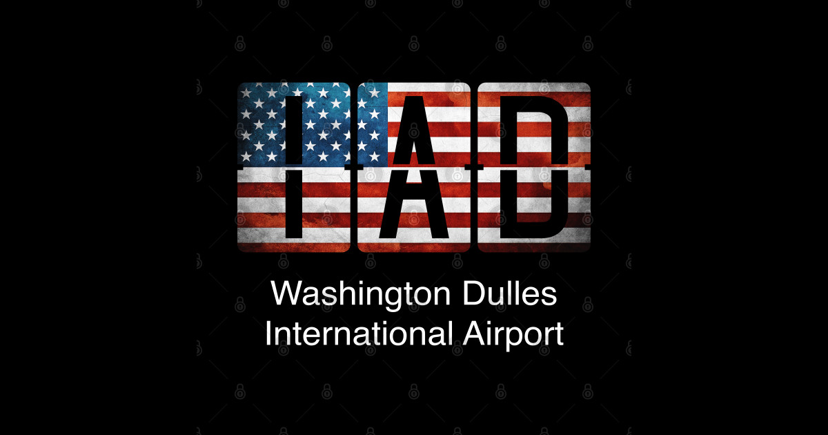 Washington Dulles International Airport IAD - Airport - Sticker | TeePublic