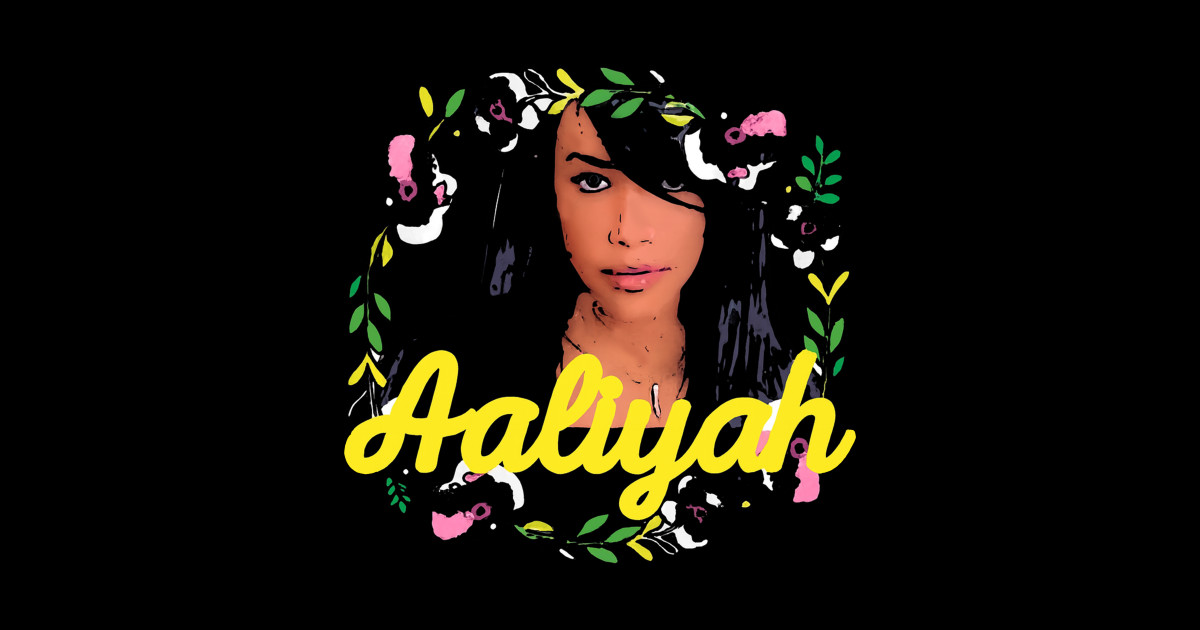 Floral Frame – Aaliyah Gentle Soul - Aaliyah - Sticker | TeePublic