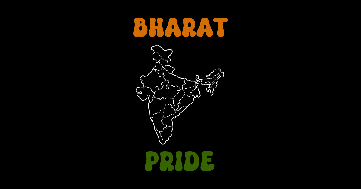 Bharat Pride India - Bharat - Sticker | TeePublic