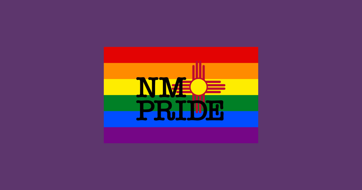 NM Pride LGBT Rainbow - Lgbt New Mexico - T-Shirt | TeePublic