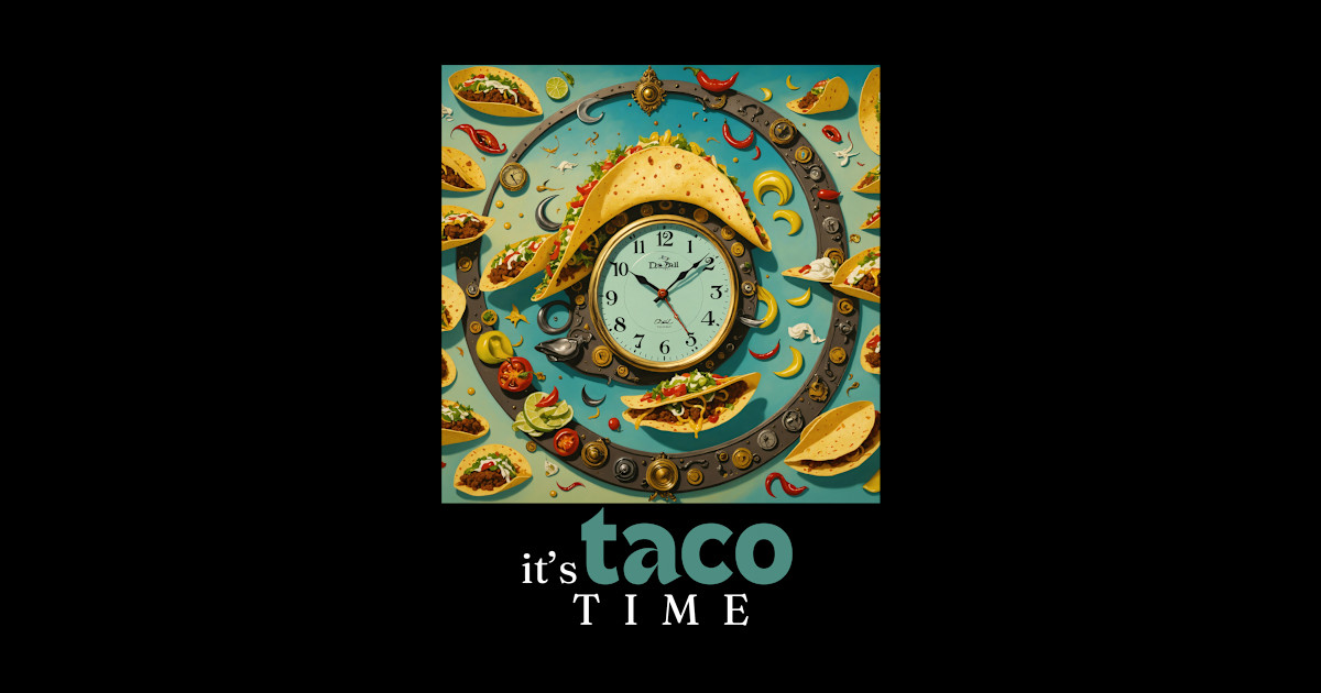 Taco Time - Tacos - Sticker | TeePublic