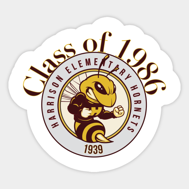 Harrison Hornets 1986 - Hornets - Sticker | TeePublic