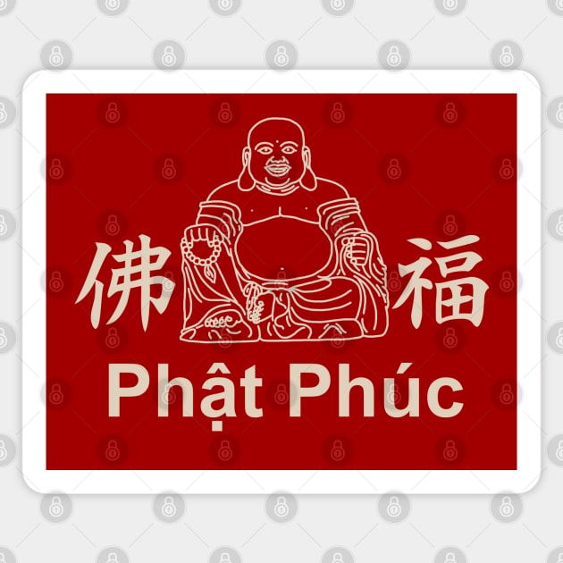 Phat Phuc (Happy Buddha) - Buddha - Sticker | TeePublic