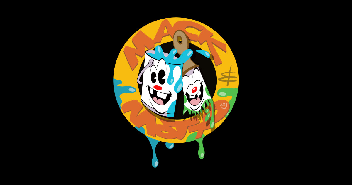 Mack & Motto character design - Graffiti - Sticker | TeePublic