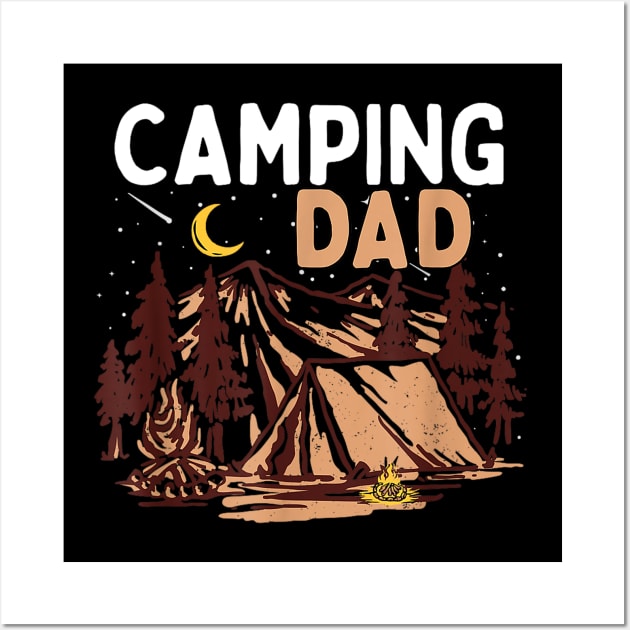 Camping Dad Camper Happy Fathers Day Campfire Men - Camper Happy ...