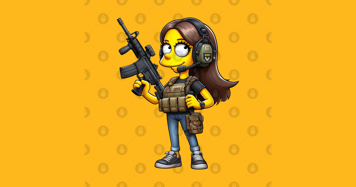 Tactical Yellow People - Simpson - T-Shirt | TeePublic