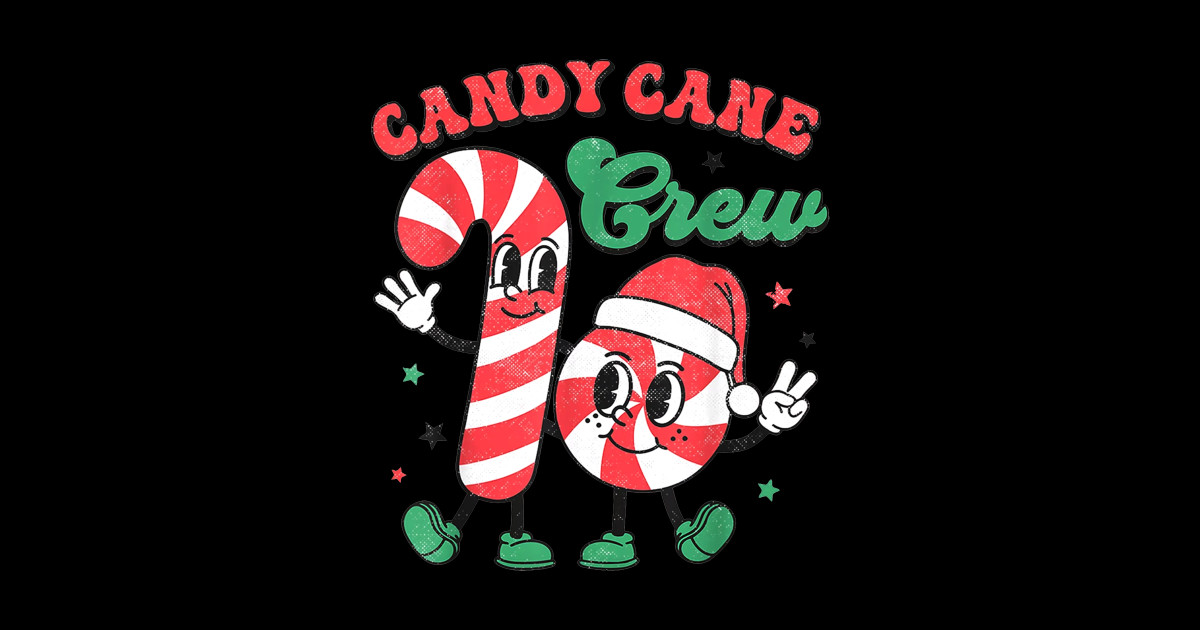 Retro Candy Cane Crew, Retro Christmas For Kids, Kids Christmas Crew ...