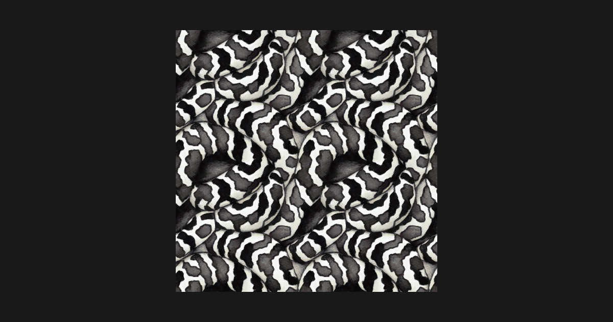 Abstract black and white serpentine pattern - Abstract Snake Pattern ...