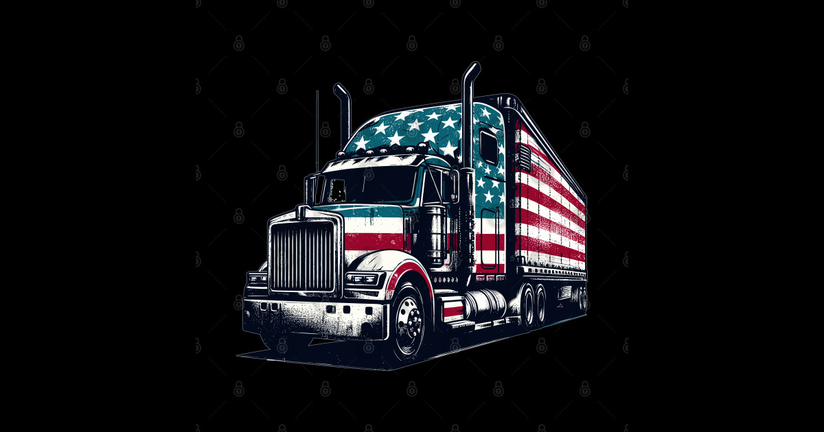 Semi Truck - Semi Truck - Sticker | TeePublic