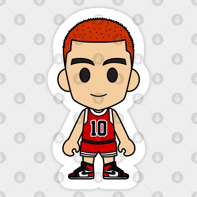 Hanamichi Sakuragi Bald - Slam Dunk - Sticker | TeePublic