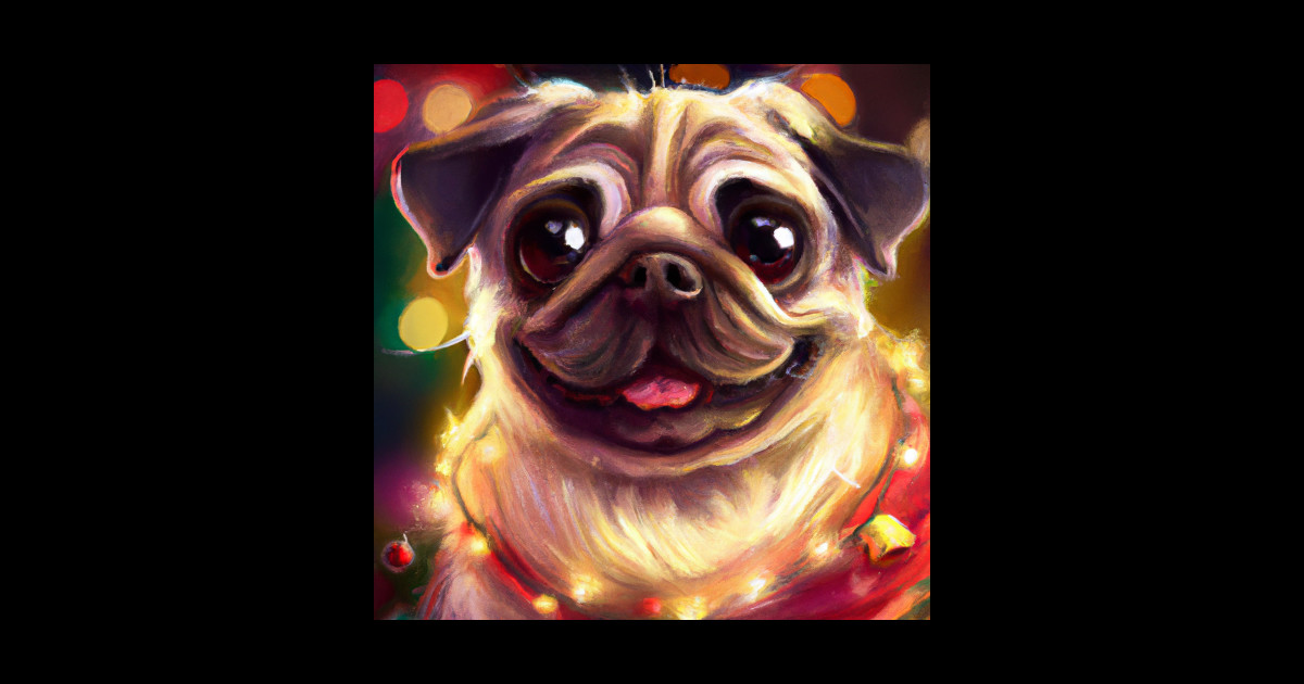 Cute Pug Drawing - Cute Pug - Posters and Art Prints | TeePublic