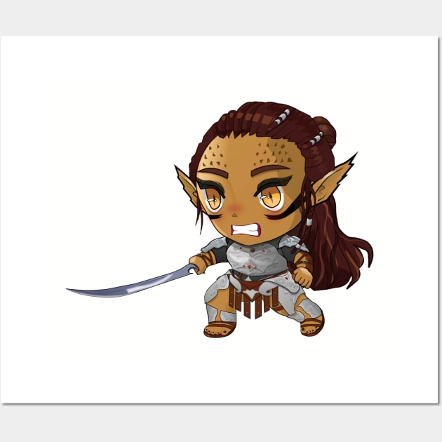 Lae'zel Chibi Baldur's Gate 3 - Laezel - Posters and Art Prints | TeePublic