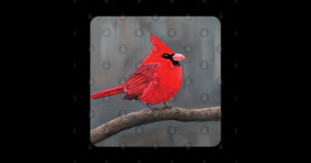 Edgar's Rest - Cardinal Bird - Sticker | TeePublic