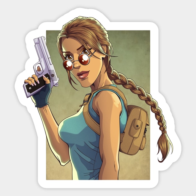 Lara Croft - Tomb Raider - Sticker | TeePublic