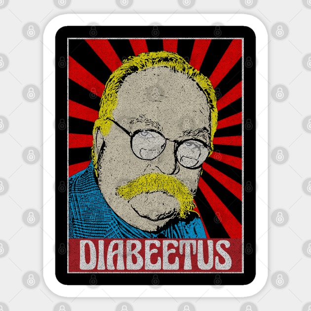 Diabeetus 80s Pop Art Fan Art - Diabeetus - Sticker | TeePublic